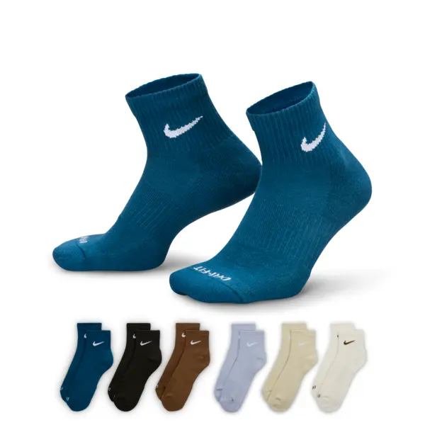 Nike Everyday Plus Cushioned Training Ankle Socks - Multicolor