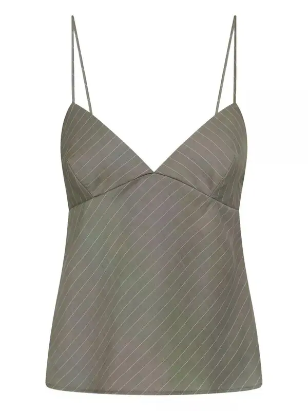 ST. AGNI Pinstripe Cami Top - Grey