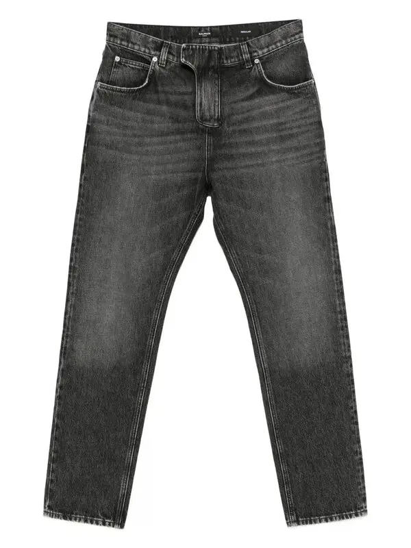 Balmain Logo-patch Jeans