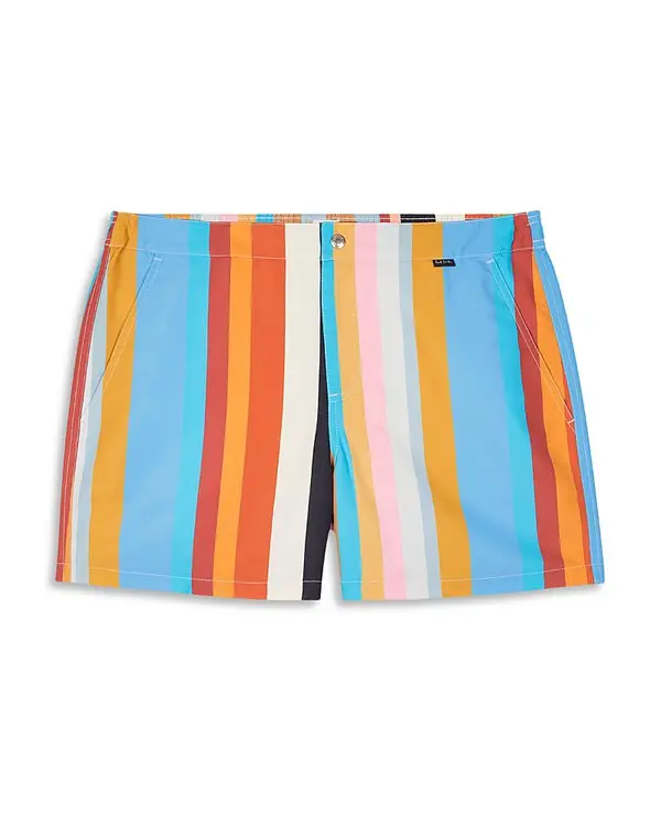 Paul Smith Striped 4" Swim Shorts