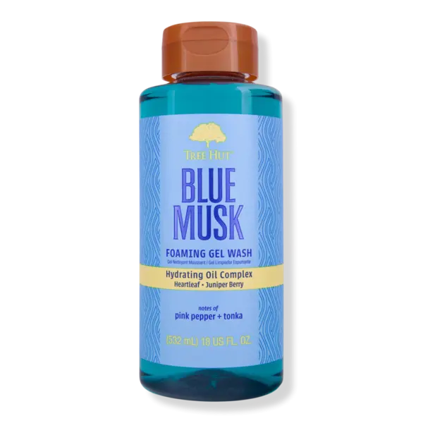 TREE HUT Foaming Gel Body Wash Blue Musk