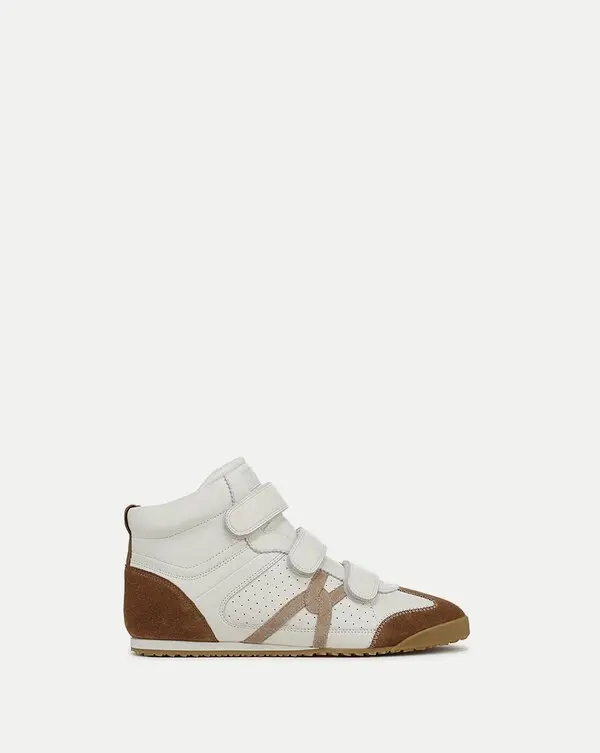 Veronica Beard Nima High-top Sneakers - Coconut/hazelwood