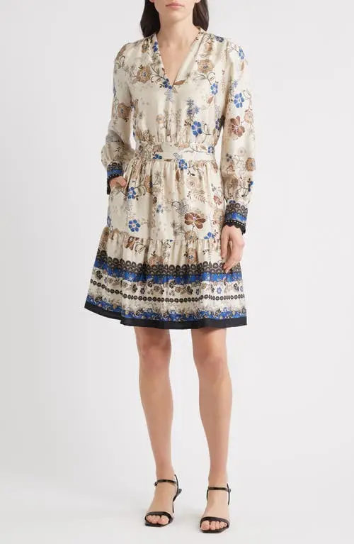Anne Klein Floral Print Mini Dress