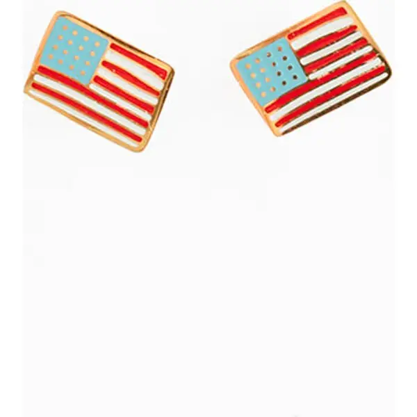 PIP POP American Flag Stud Earring