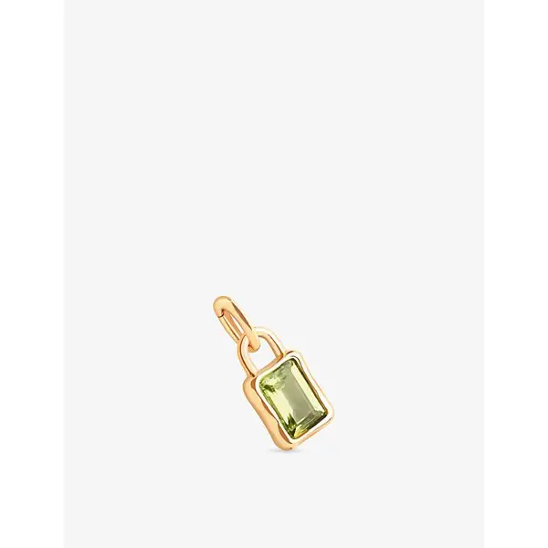 ASTRID & MIYU August Birthstone Charm - 18ctgoldplatedsilver