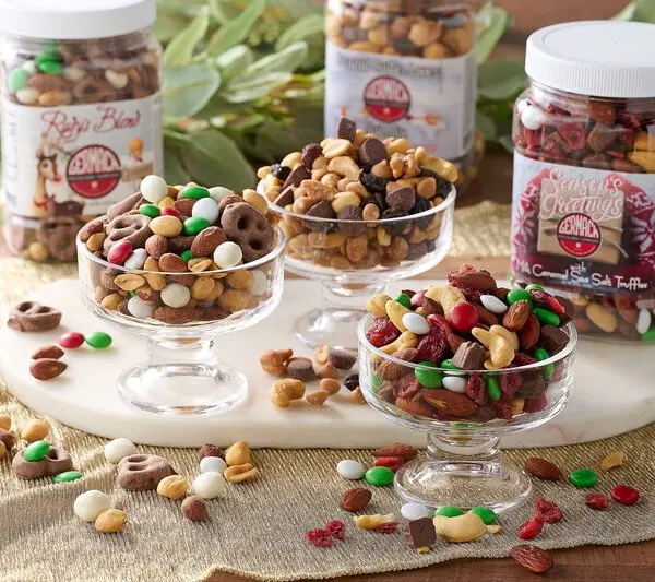 GERMACK Sh11/10 Large Jars Holiday Cheer Nut Mixes