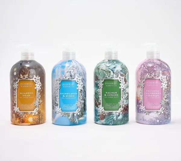 HOMEWORX BY SLATKIN + CO. S/4 22oz Snow Day Hand Soaps