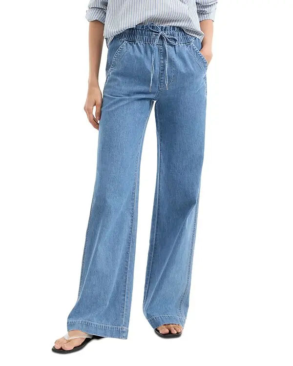 Veronica Beard Dunford Wide Leg Jeans