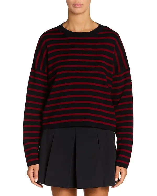 Moncler Crewneck Wool Sweater - Medium Blue