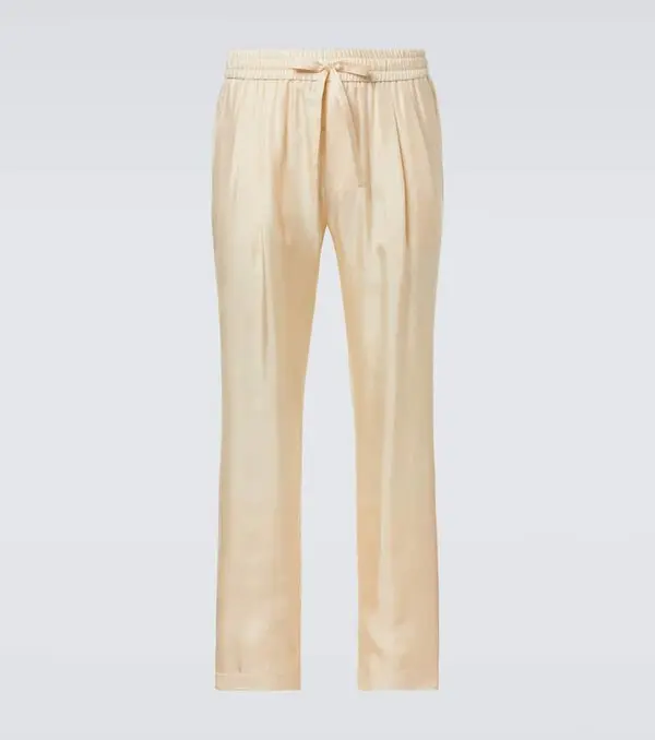 Dolce & Gabbana Silk Tapered Trousers