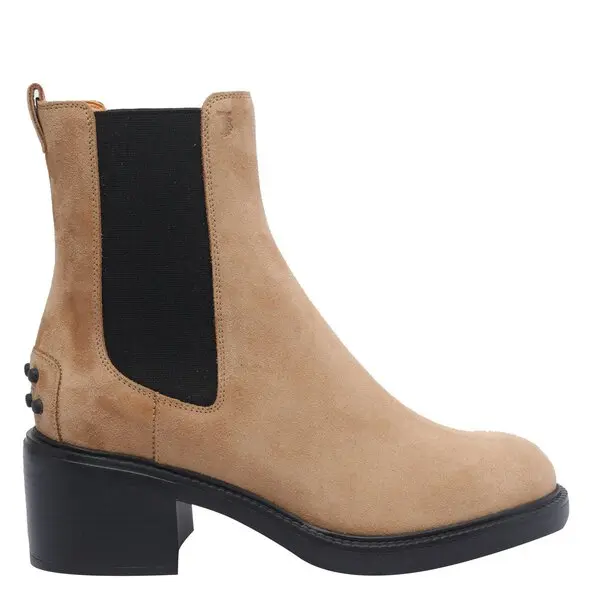 TOD'S Pump Booties - Beige