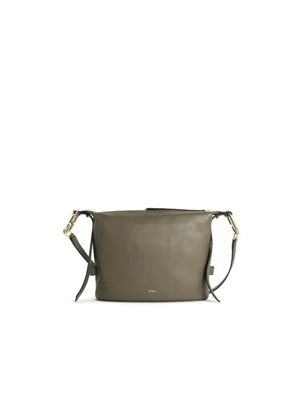 Furla Leather Cloud Msage Bag - Green