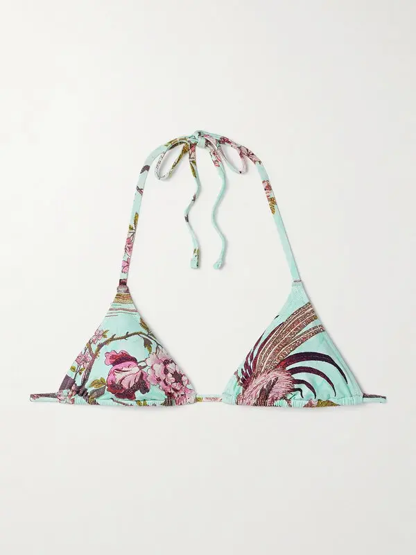 SKIMS Roberto Cavalli Signature Swim Triangle Top