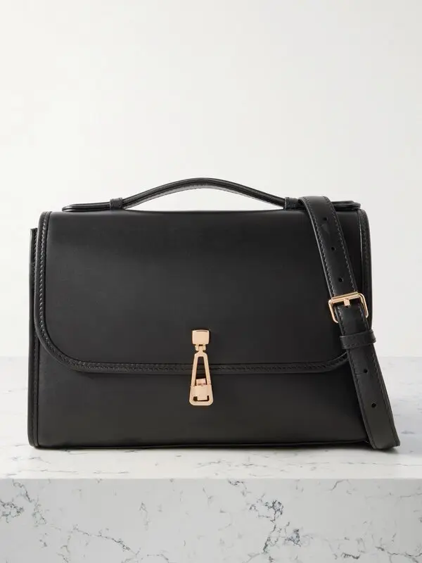 Gabriela Hearst Leonora Medium Leather Tote - Black