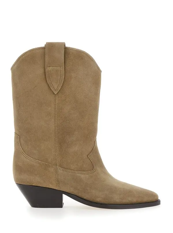 Isabel Marant Duerto Western Boots - Beige