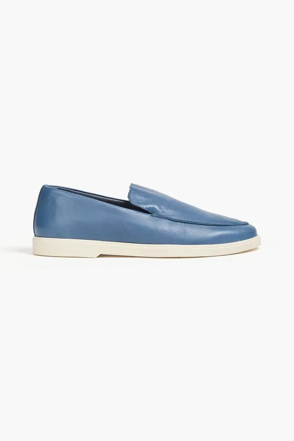 Frescobol Carioca Miguel Leather Loafers - Blue