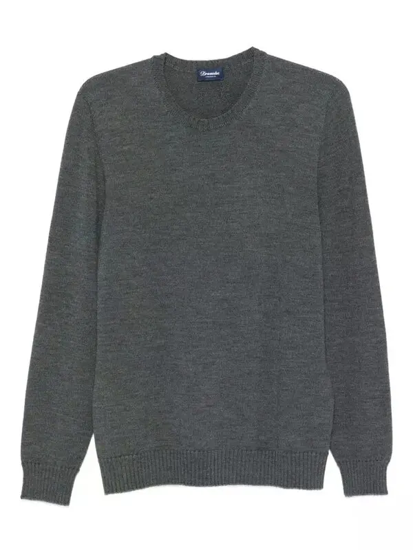DRUMOHR Crew-neck Wool Sweater - Grey