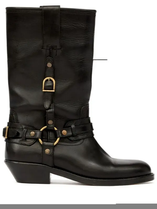 Isabel Marant Heiko Ankle Boots With Studs And Ring - Black