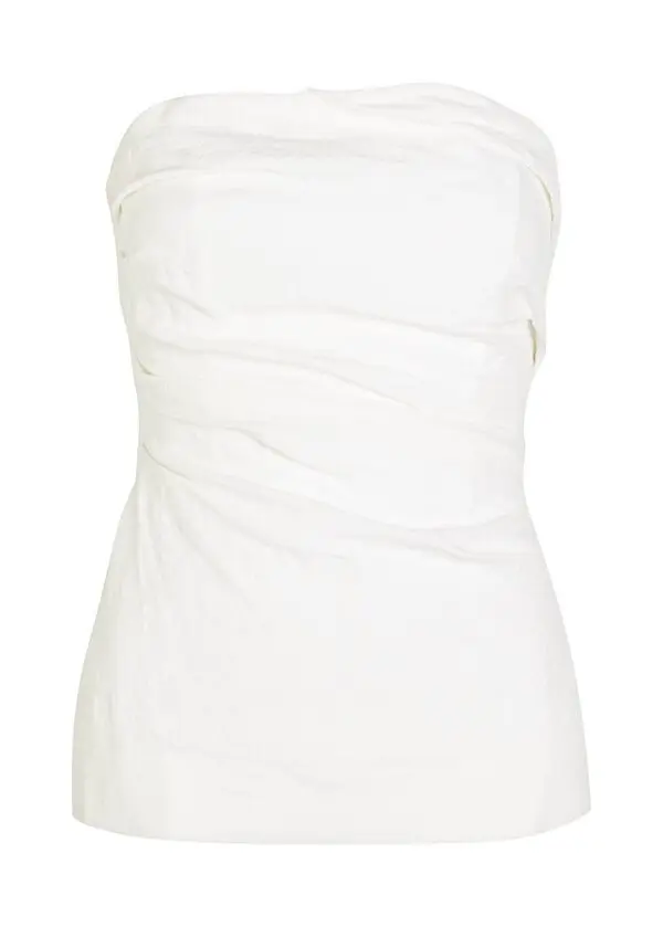 Tove Izel Strapless Top - White