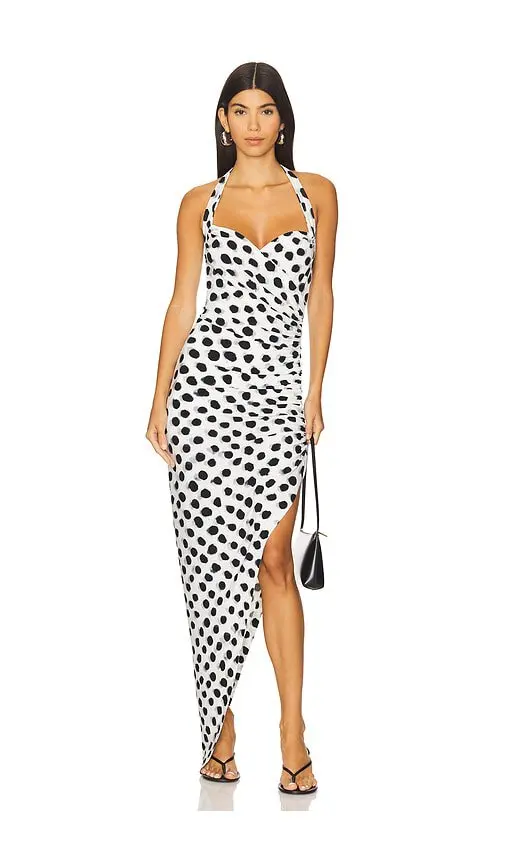 Norma Kamali Cayla Side Drape Gown