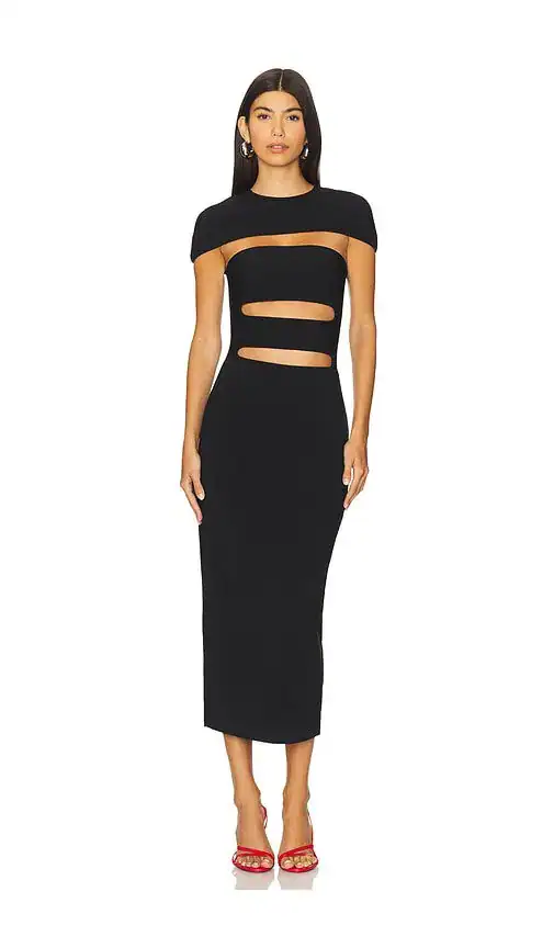 Cult Gaia Rianna Knit Dress In Black - 39% Off | Editorialist
