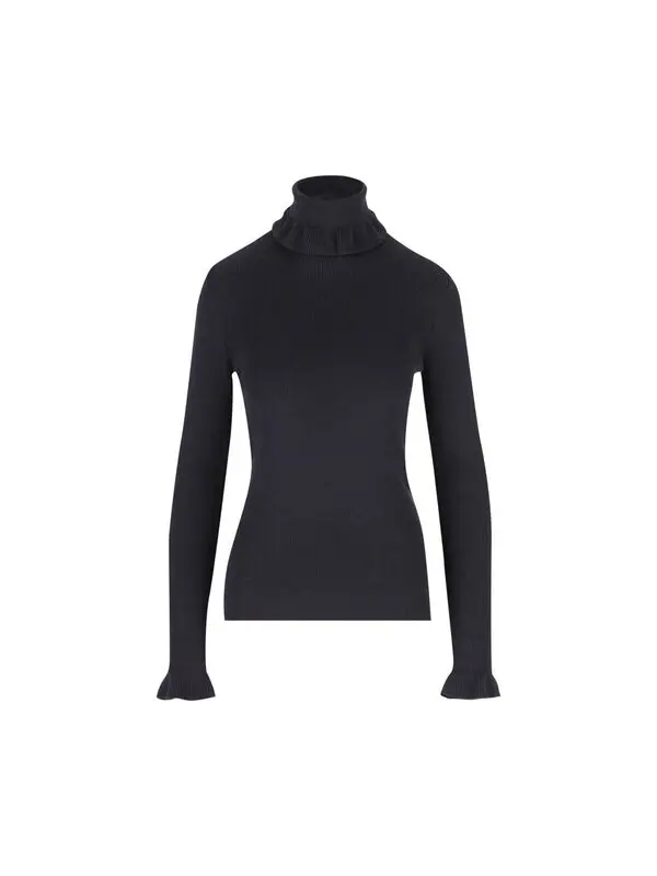 Chloé Fitted Turtleneck Pullover - Blue
