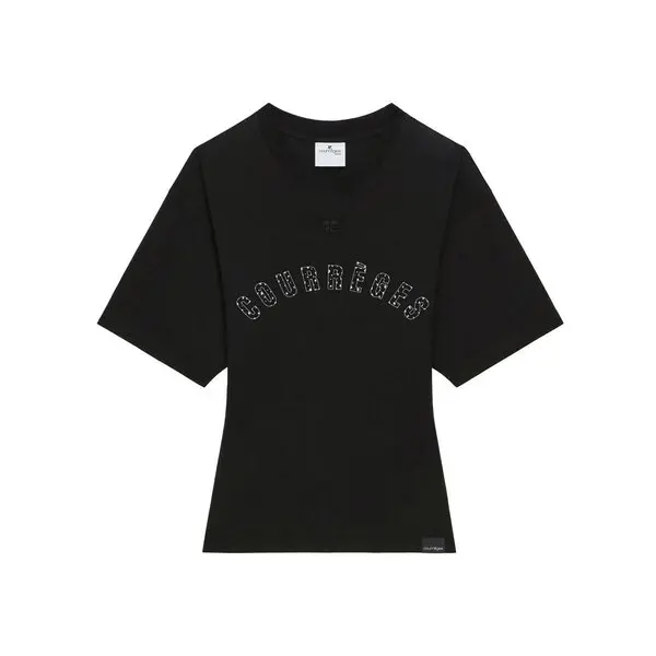 COURREGES Waisted Printed T-shirt