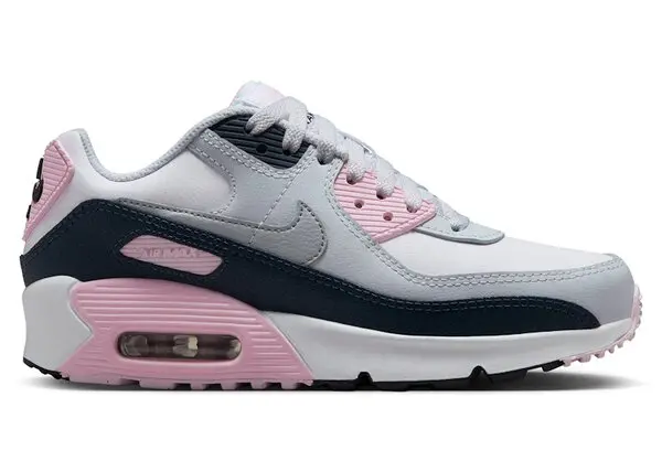 Nike Air Max 90 Ltr Sneakers - White/pink Foam/armory Navy Blue