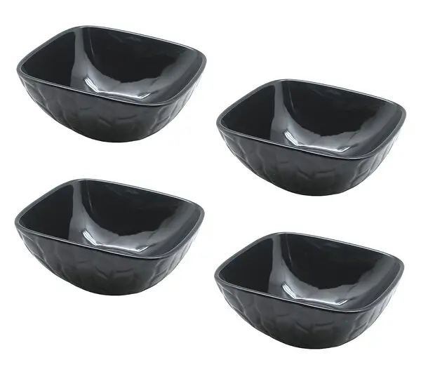 TEMP-TATIONS As Is Carved Willow Set Of 24oz Cerealbowl
