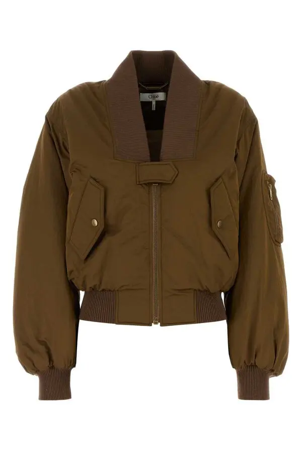 Chloé Bomber Jacket - Brown