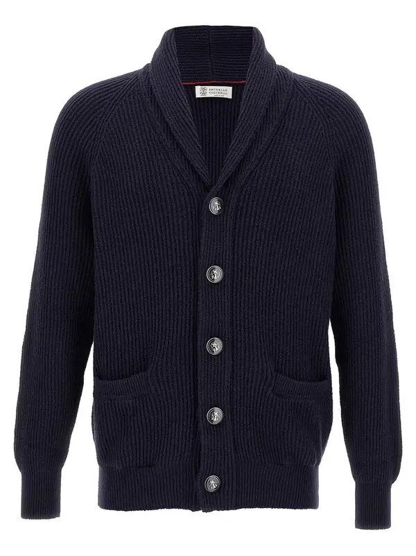 Brunello Cucinelli Shawl Neck Cotton Cardigan