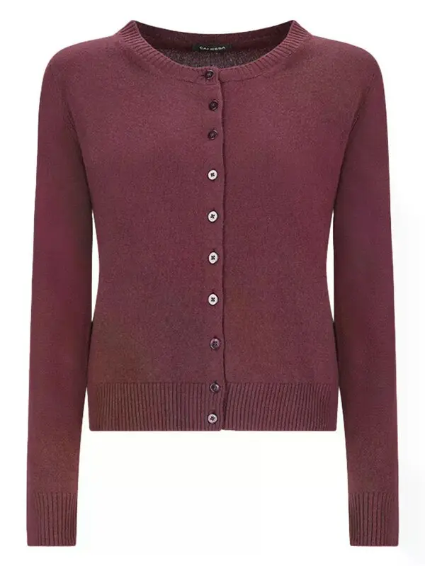 CANESSA Button-front Cardigan - Red