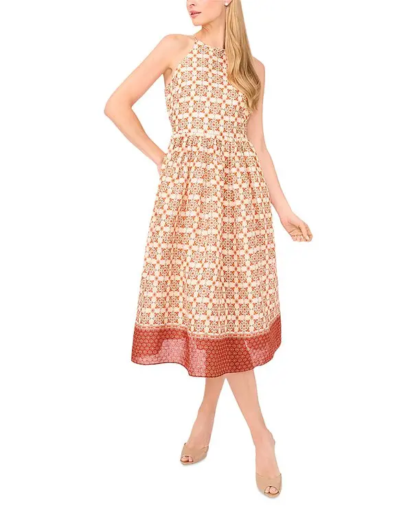 Ted Baker London Geo Detail Midi Dress