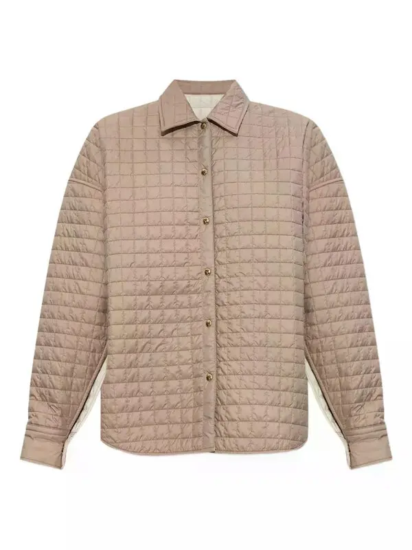Moncler Quilted Shirt Jacket - Neutrals