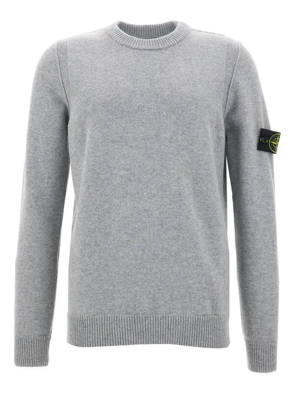 Stone Island Wool Crewneck Sweater - Grey