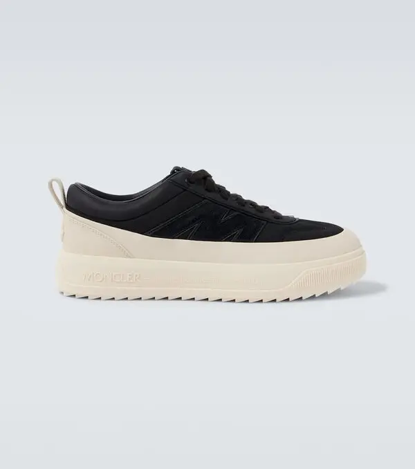 Moncler Monpulse Altive Leather-trimmed Sneakers - Black