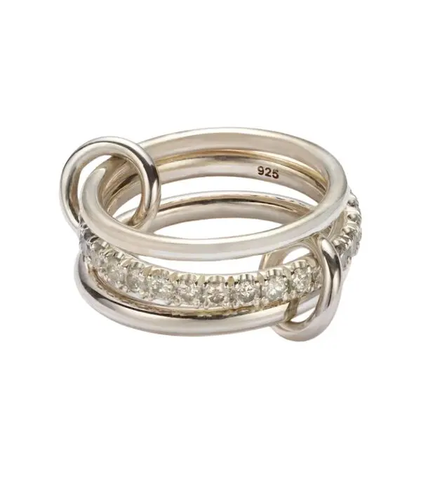 SPINELLI KILCOLLIN Petunia Sterling Diamond Ring - Silver