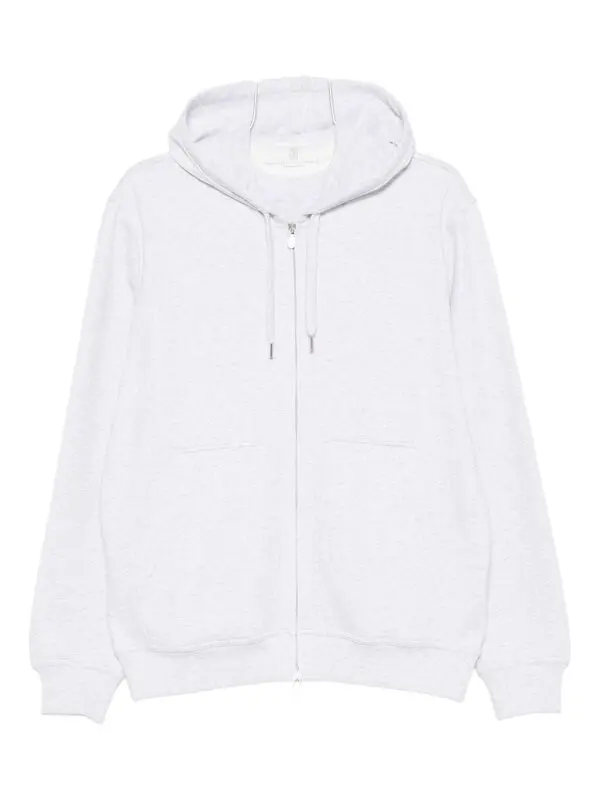 Brunello Cucinelli Cotton Zipped Hoodie - Light Grey