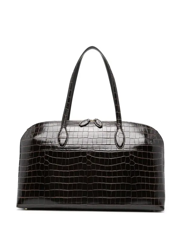 TOTÊME Day Leather Tote Bag - Brown