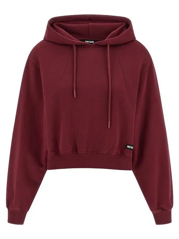 Remain Birger Christensen Terry Back Hoodie - Bordeaux