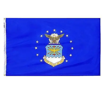 ANNIN Air Force Nyl-glo Flag With Grommets 3' X 5