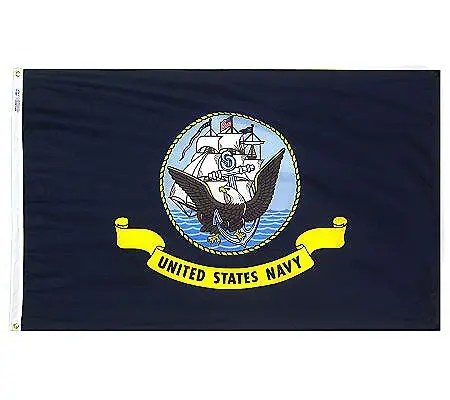 ANNIN U.s. Navy Nyl-glo Flag With Grommets 3' X 5