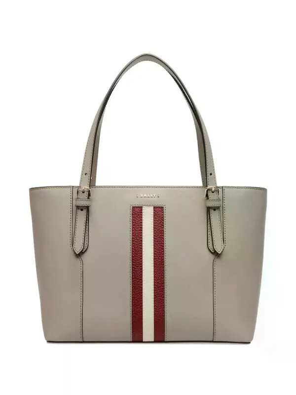 Bally Embossed Leather Tote Bag