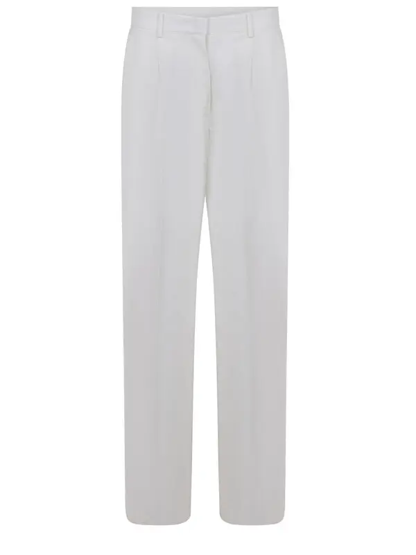 Pinko Wonderwall Pleated Linen Blend Pants