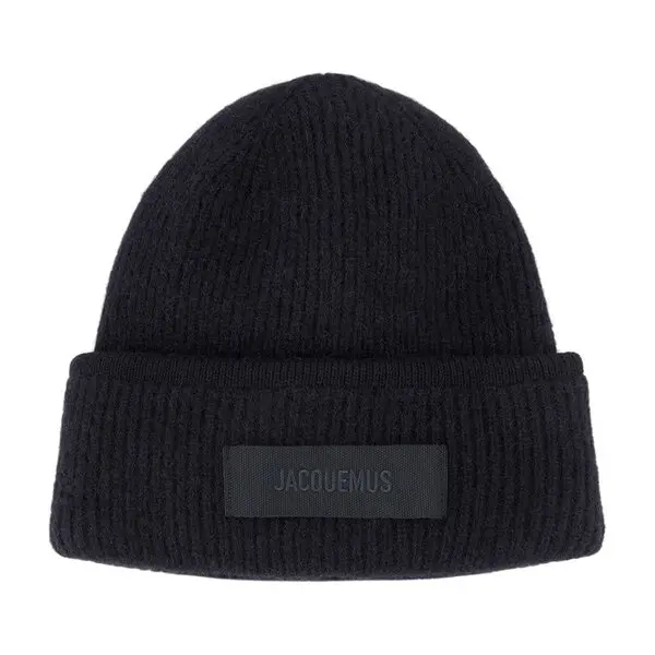 Jacquemus Le Bonnet Gros Grain Beanie - Black