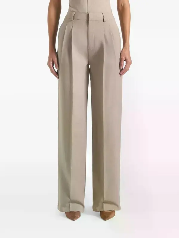 Manière De Voir Julie Twin-pleat Tailored Trousers - Brown