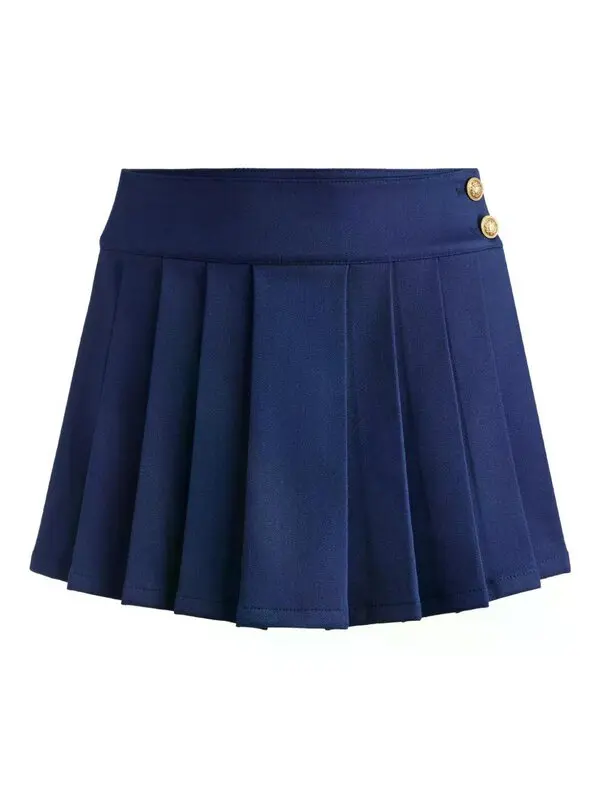 Alice + Olivia Noah Pleated Mini Skirt - Blue