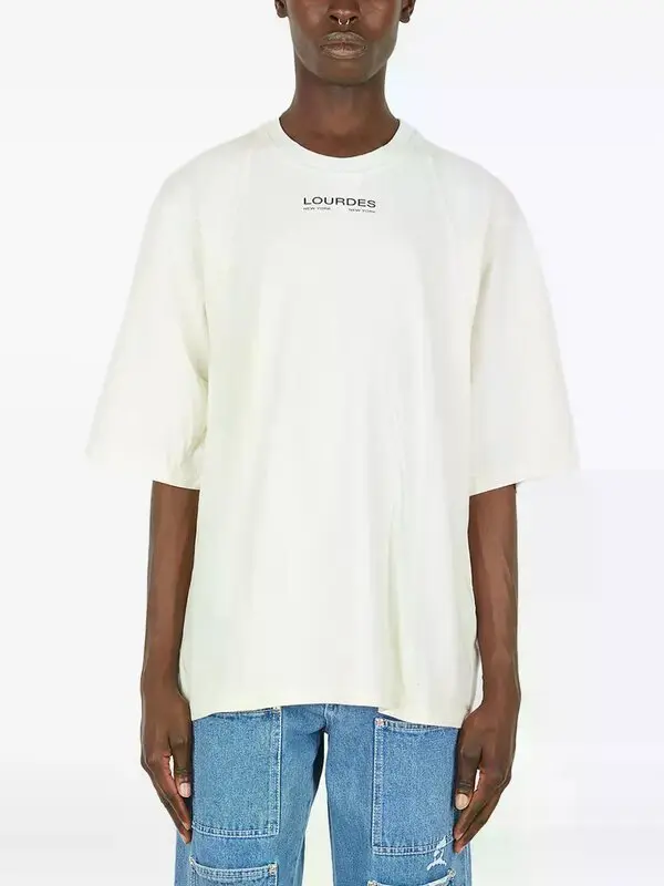LOURDES City-skyline Print T-shirt - White
