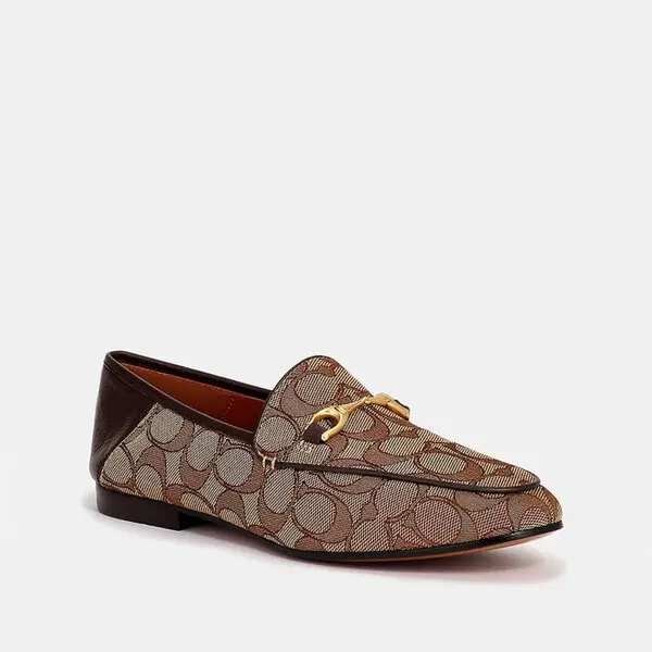 COACH® Haley Loafer - Khaki/mahogany