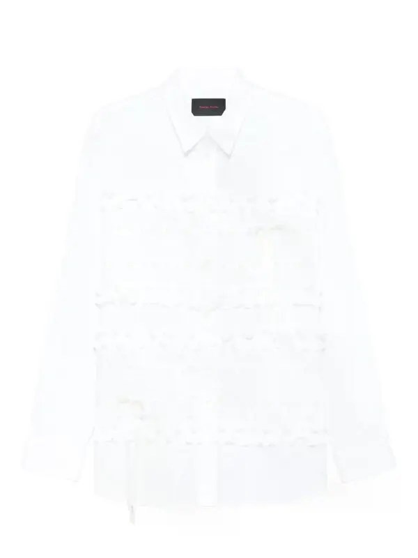 Simone Rocha Ruffled Poplin Shirt